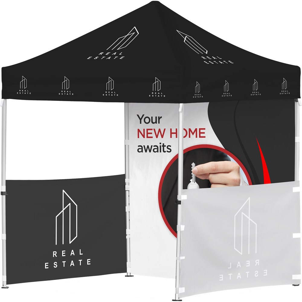 Ovation Sublimated Gazebo 2m X 2m Petite Frame – 2 Half-Wall Skins – 1 ...